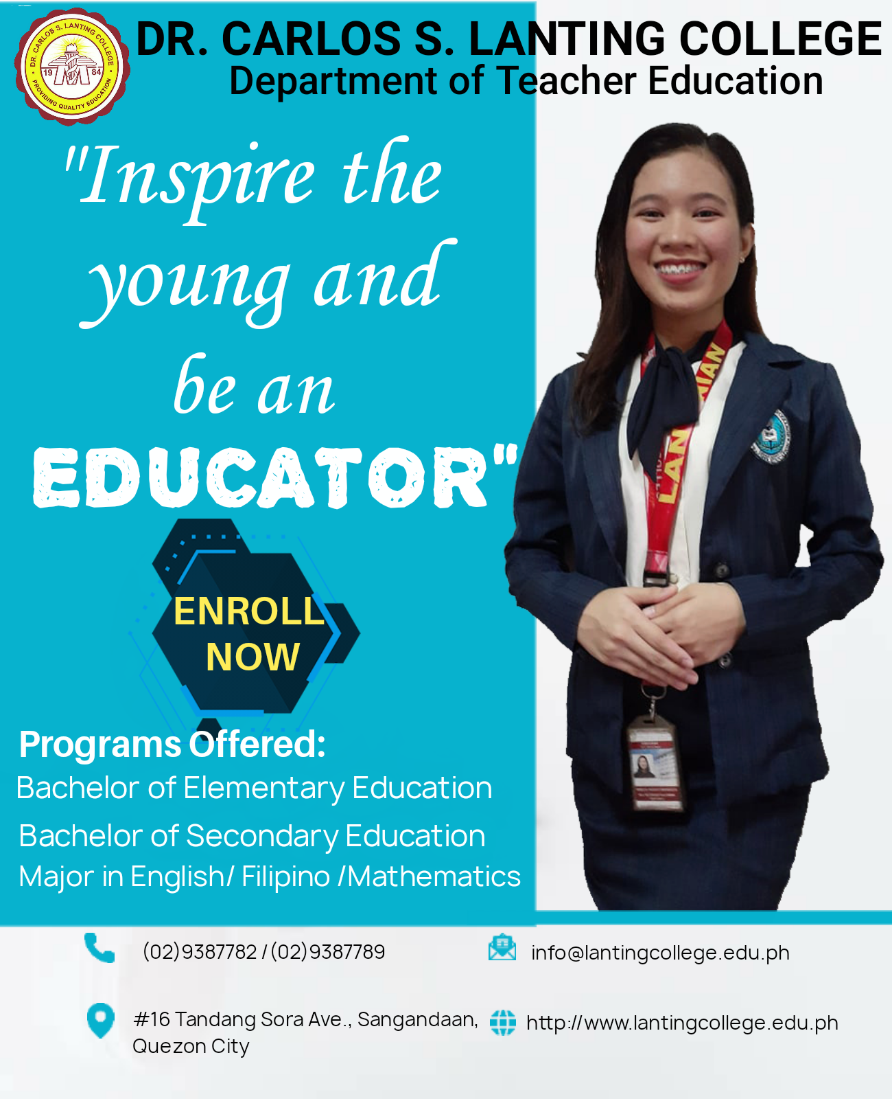 Department of Teacher Education - Dr. Carlos S. Lanting College ...