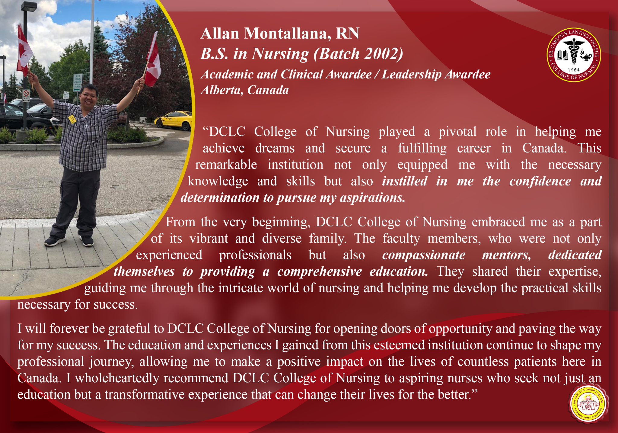 College Of Nursing - Dr. Carlos S. Lanting College | Official Website