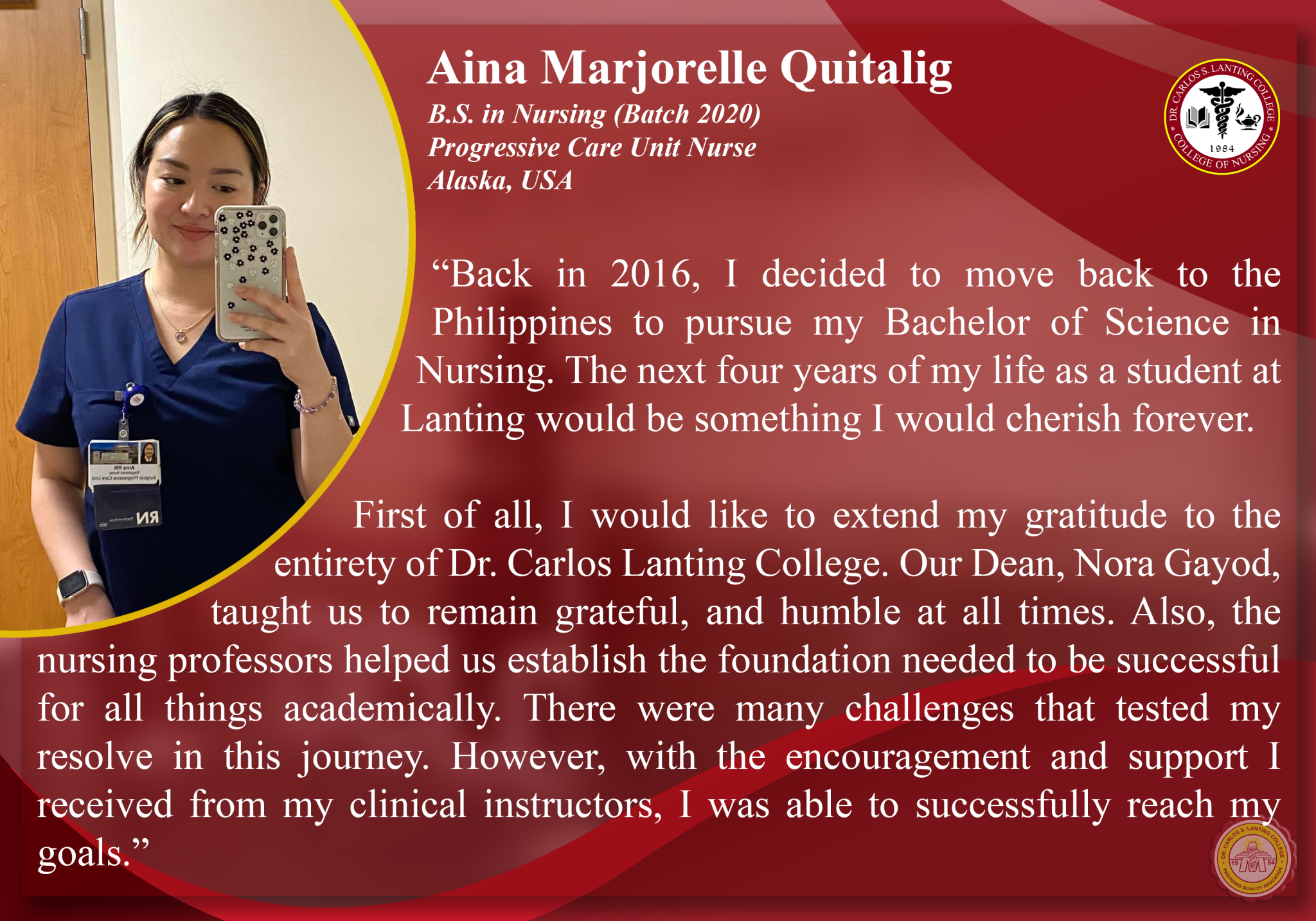 College Of Nursing - Dr. Carlos S. Lanting College | Official Website